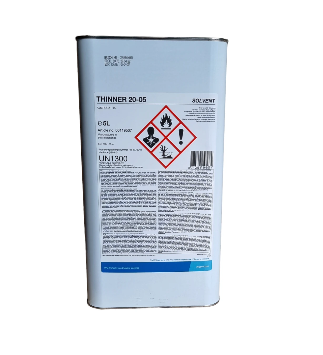 PPG Thinners - Euro Products Marine